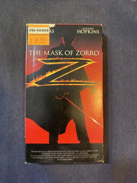 THE MASK OF ZORRO-Blockbuster -TRI-STAR-VHS TAPE-1998 £2.77 - PicClick UK