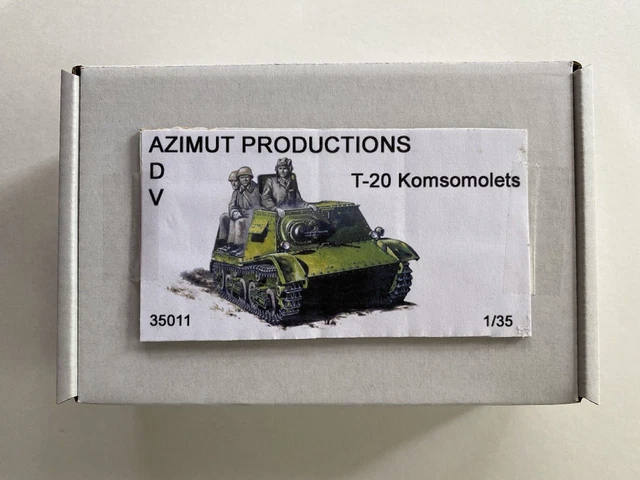 A.D.V. AZIMUT 1/35 Soviet T-20 Artillery Tractor WWII Resin Model Kit ...