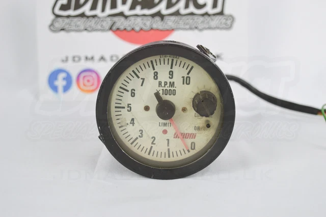 OMORI 80MM TACHOMETER Rev Counter Rare JDM Civic S13 CRX AE86 Corolla 1 ...