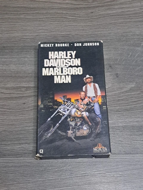 HARLEY DAVIDSON AND the Marlboro Man (VHS, 1991) Mickey Rourke, Don ...