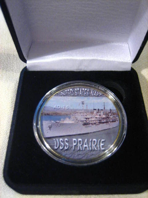 US NAVY - USS Prairie (AD-15) Challenge Münze mit Präsentationsbox EUR ...