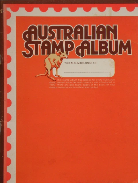 RARE ORIGINAL AUSTRALIA Post 1967-1980 Decimal*Australian Stamp Album ...