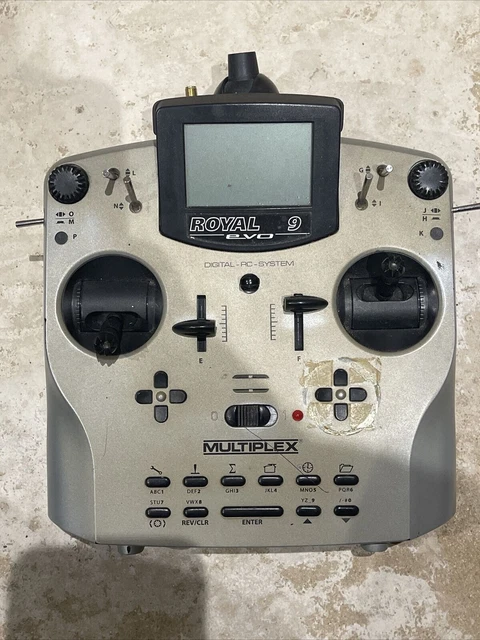 MULTIPLEX ROYAL 9 Evo Transmitter With Frsky V8HT 2.4Ghz Module NO ...