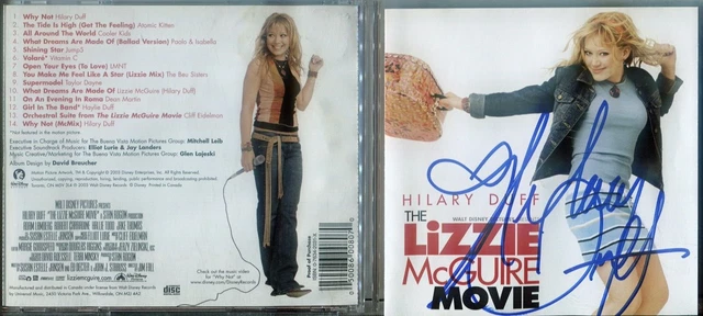 AUTOGRAPHE ORIGINAL SIGNED de la Chanteuse HILARY DUFF sur Jacket CD ...