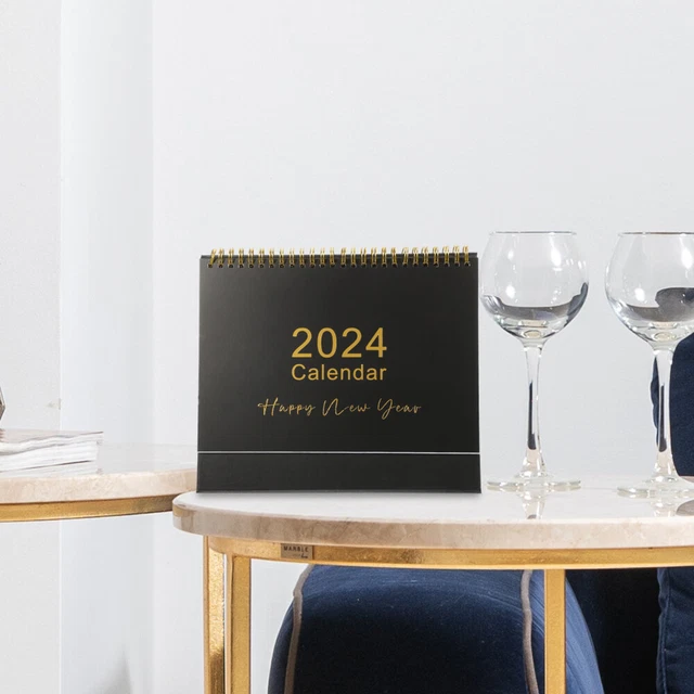 2024 CALENDAR DESK 2024-2025 Table Top Decor Vintage Office £10.99 ...