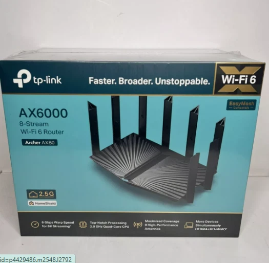 NEXT-GEN AX6000 DUAL Band Router with 2.5 Gbps Port Archer AX80 $119.20 ...