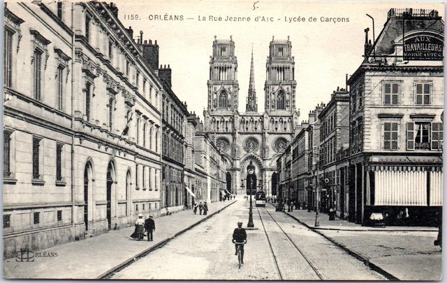 45 ORLEANS - rue jeanne d'arc & lycee de garcons EUR 5,00 - PicClick FR