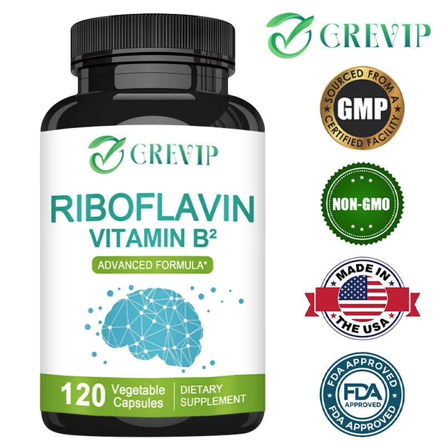 RIBOFLAVIN VITAMIN B2 400mg - Support Cellular Energy Metabolism ...