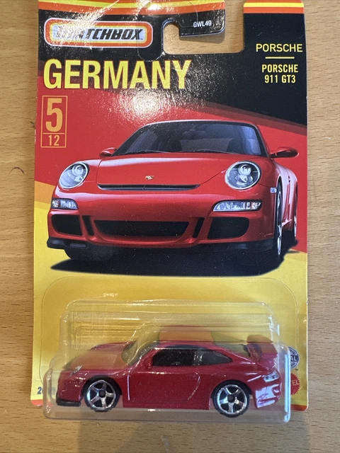 MATCHBOX PORSCHE 911 GT3 1/64 Red Metal Germany 5 ️ ️ Hot Wheels £2.20 ...
