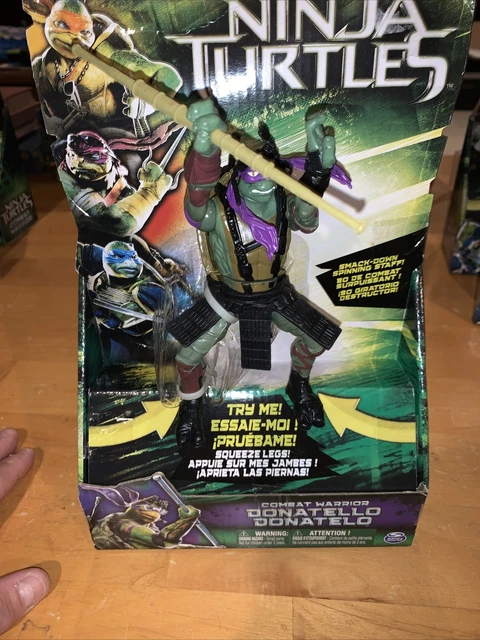 NICKELODEON TEENAGE MUTANT Ninja Turtle combat warrior DONATELLO Action ...