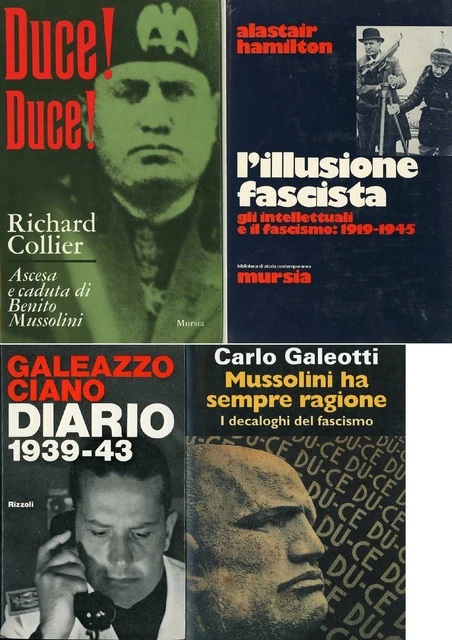 COLLIER, RICHARD. DUCE! Duce! + altri 3 libri stesso argomento EUR 32 ...