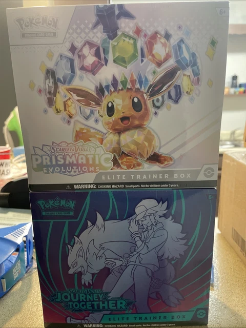 POKEMON PRISMATIC EVOLUTIONS ETB and Journey Together ETB Bundle NEW ...