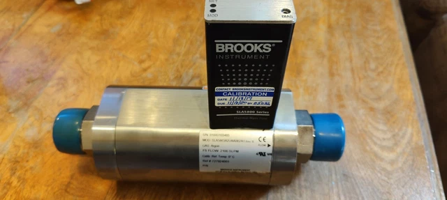 BROOKS INSTRUMENT THERMAL Mass Flow Meter SLA5800 Series Argon 2100 ...