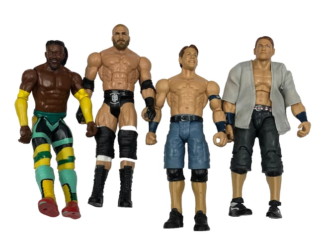FIGURINES CEINTURE RING de lutte WWE RAW John Cena triple H Kofi Kingston H8 O278 EUR 6,93 ...