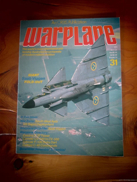 MAGAZINE WARPLANE 1986 Volume 3 Issue 31 Great ** Must See EUR 1,83 ...