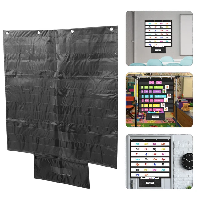 STANDARD POCKET CHARTS for Cards Classroom Wall Line Phones Work £18.75 ...