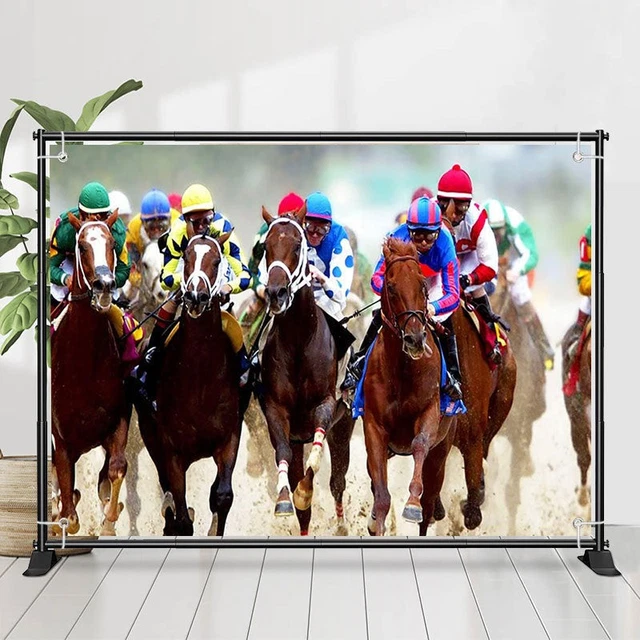 HORSE RACING LIVE Kentucky Derby Party Backdrop $36.09 - PicClick AU