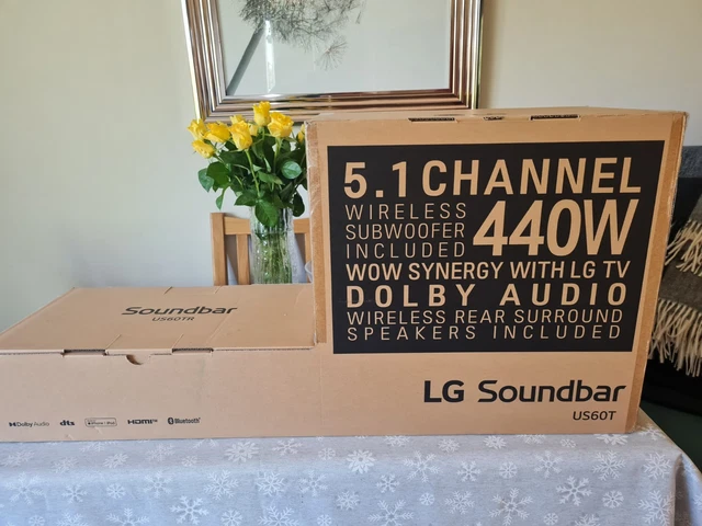LG US60TR 5.1 Soundbar Subwoofer SURROUND - NEW IN BOX £229.52 ...