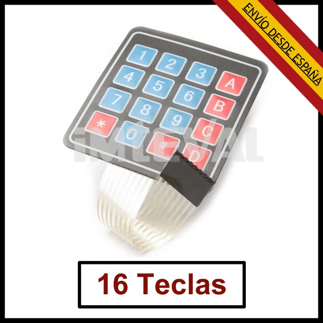 TECLADO MATRIZ MEMBRANA 4x4 MODULO matrix teclas ARDUINO Repuesto ... TECLADO MATRIZ MEMBRANA 4x4 MODULO matrix teclas ARDUINO Repuesto ...