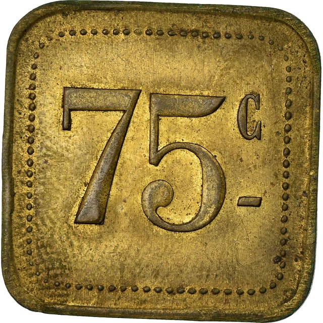 [#890094] MÜNZE, FRANKREICH, 75 Centimes à Consommer, Non identifiable ...