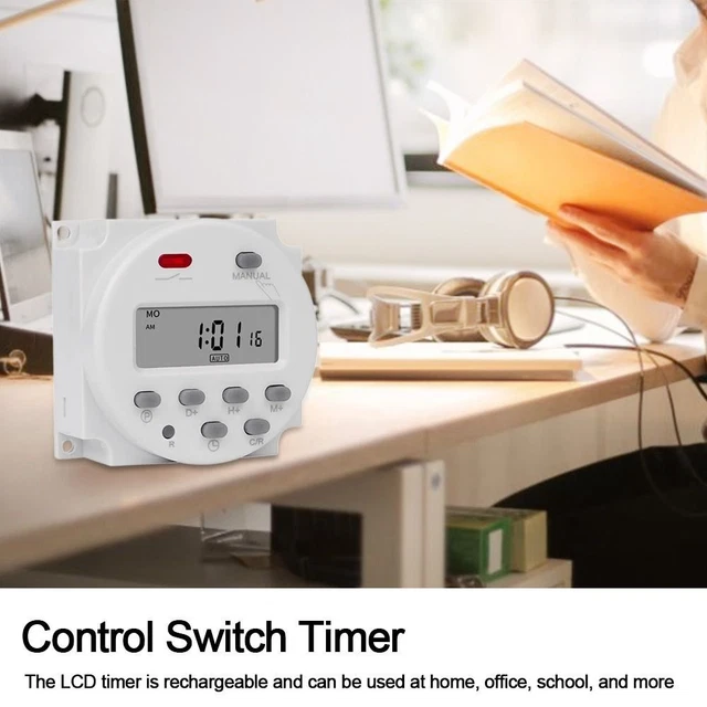 WHITE TIMER CONTROL Switch Single and Double Countdown CN101A Timer ...