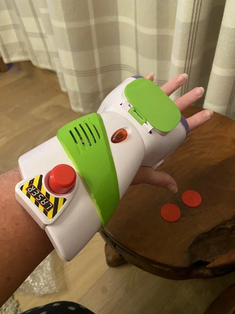 DISNEY PIXAR TOY Story Buzz Lightyear Wrist Blaster Launcher. Laser ...