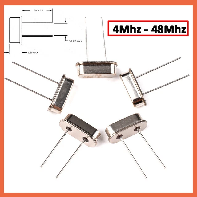QUARTZ CRYSTAL OSCILLATOR Resonator 4Mhz 6Mhz 8Mhz 10Mhz 11.0592Mhz - 48Mhz $2.92 - PicClick AU