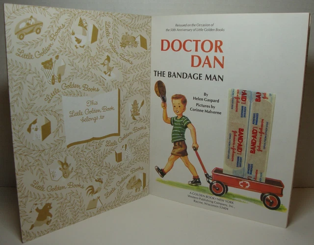 DOCTOR DAN THE BANDAGE MAN LITTLE GOLDEN BOOK WITH BAND-AIDS 50th ...