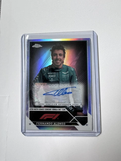 TOPPS CHROME F1 2023 Fernando Alonso Autografo CAC-FA EUR 489,69 ...