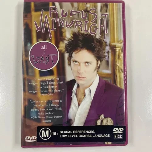 RUFUS WAINWRIGHT DVD All I Want $15.95 - PicClick AU