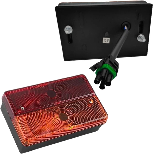 12V JCB 3CX 4CX Backhoe Loader Rear Tail light Models 1400B 1550B 1600B ...