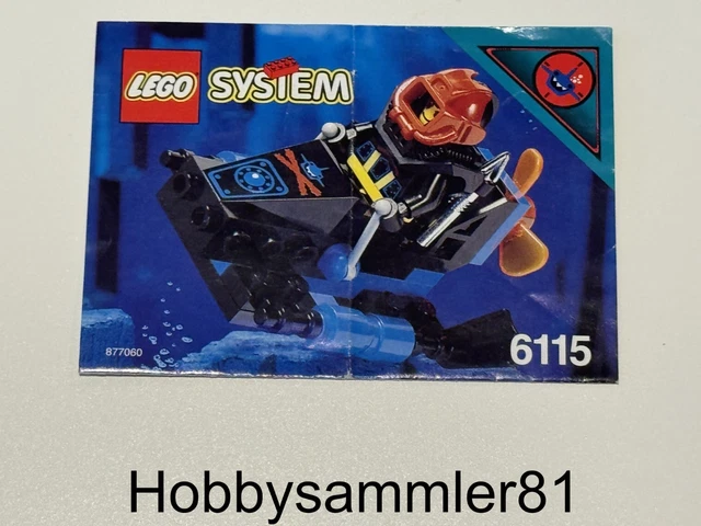 LEGO 6115 SYSTEM Aquazone Bauanleitung Aquasharks - Shark Scout EUR 1 ...