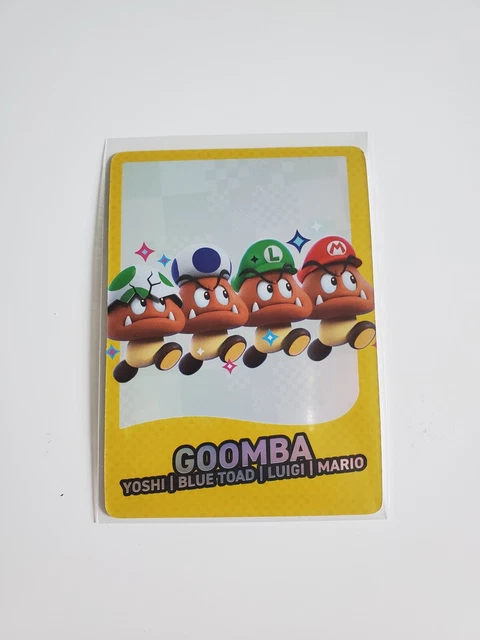 SUPER MARIO BROS. Wonder Exclusive Goomba Luigi Toad Promo Trading Card ...