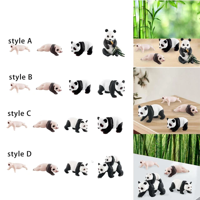 LIFE CYCLE FIGURINES 4 Stages of Panda Science Toy Panda Model for Kids ...