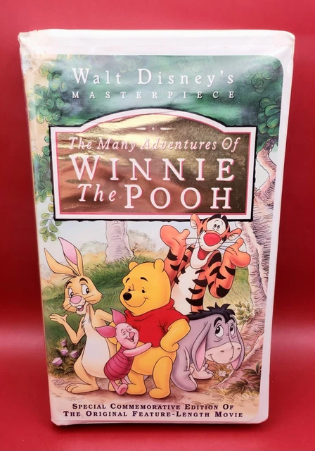 THE MANY ADVENTURES of Winnie the Pooh VHS - Walt Disney's Masterpiece ...