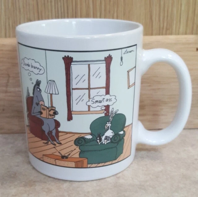 VINTAGE THE FAR Side Dumb Bunny Smart Ass Coffee Mug By Gary Larson $24 ...