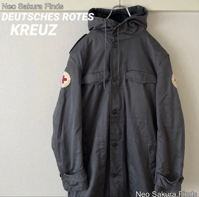 60S FORMER WEST German Army Field Jacket with Used Boa Liner Red Cross ...