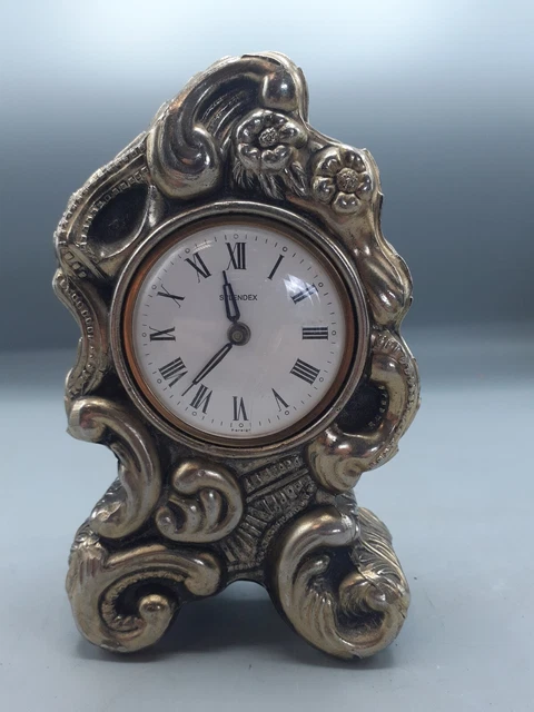 VINTAGE ART NOUVEAU Foreign Splendex Table Clock Working Collectable ...