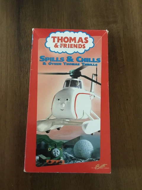 THOMAS THE TANK Engine & Friends VHS Tape Spills and Chills - Blue Tape ...
