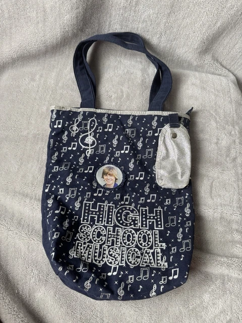 DISNEY HSM HIGH School Musical Troy Bolton Soft Cotton Navy Blue Silver ...