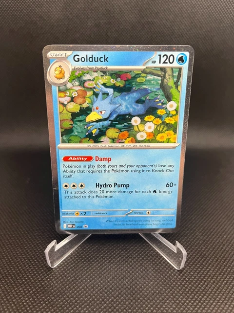 POKÉMON TCG MEGA Evolutions Golduck 008 Black Star Promo Holo English ...