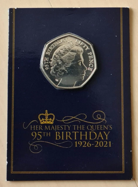 2021 ISLE OF Man Queen Elizabeth II 95th Birthday BU 50p - 1950 £8.00 ...