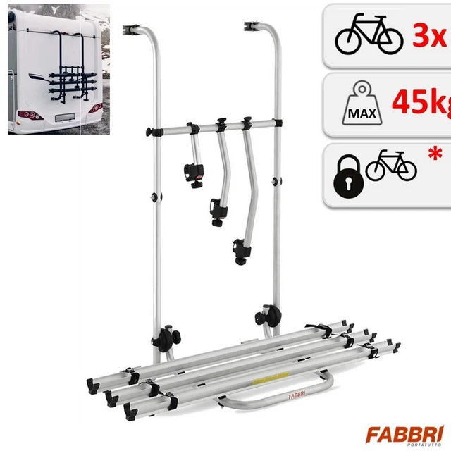 FAHRRADTRÄGER HECKTRÄGER FÜR 3 Fahrräder Sprinter Eura Mobil Activa 2006-2018 EUR 270,99 ...