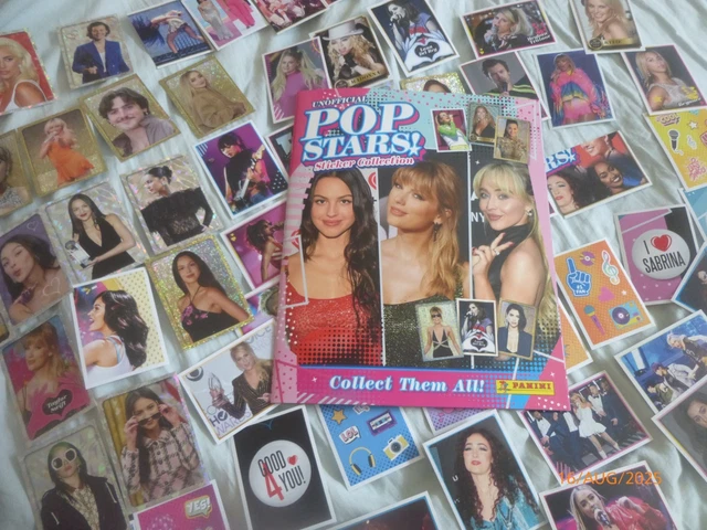 PANINI 2025 - pop stars sticker album and over 70 stickers £7.50 ...