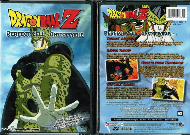DRAGON BALL Z Perfect Cell Unstoppable New Anime DVD Funimation Release ...