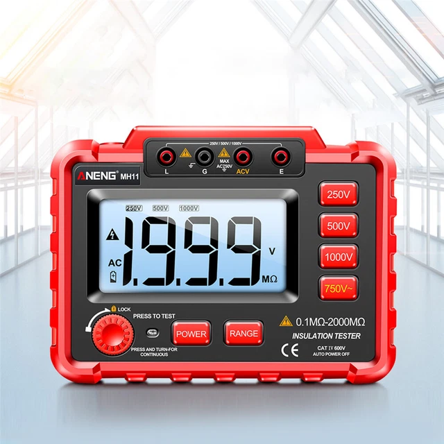 MH11 DIGITAL MEGOHMMETER Electronic Megameters Ohm Megohm Meter ...