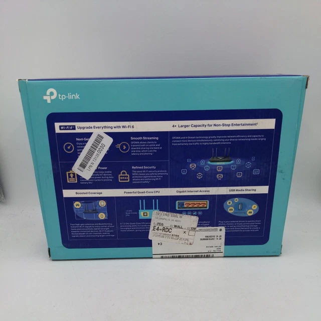 TP-LINK WIFI 6 Router AX1800 Smart WiFi Router – Dual Band $76.00 ...
