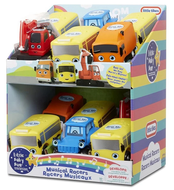 NEW OFFICIAL LITTLE Tikes Baby Bum Musical Racers Set Of 5 Cars £18.99 ...