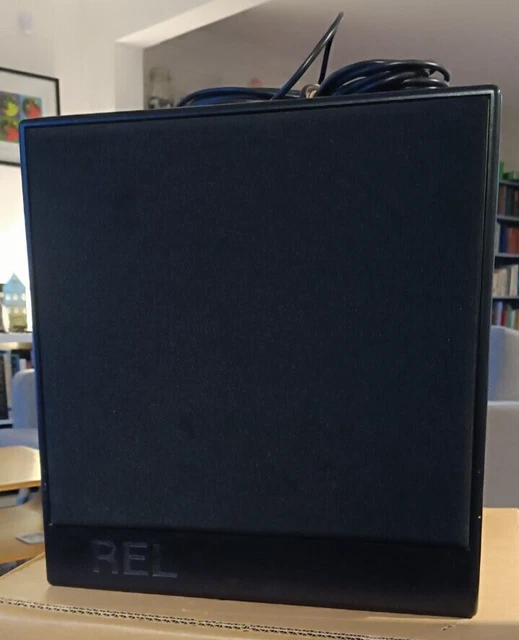 REL Q100E SUBWOOFER with high level input cable and spikes. FREE ...