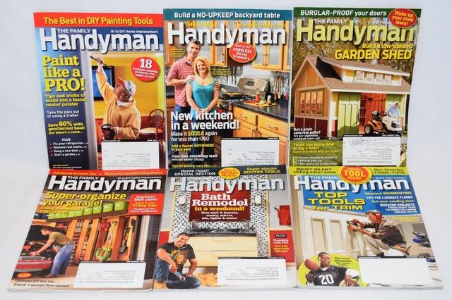 THE FAMILY HANDYMAN Magazine - 2011 Six Issues £15.55 - PicClick UK
